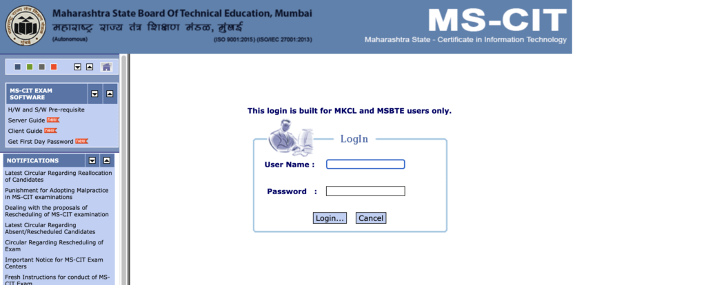MSCIT Hall Ticket 2024 Download Admit Card & Exam Date (Link Out) @mscit.mkcl.org